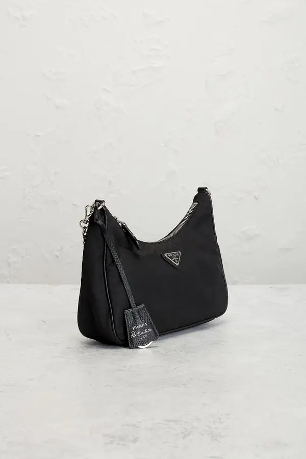 Prada Re-edition 2005 Re-nylon Shoulder Bag - Black