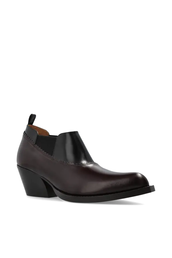 Marni Leather Heeled Ankle Boots