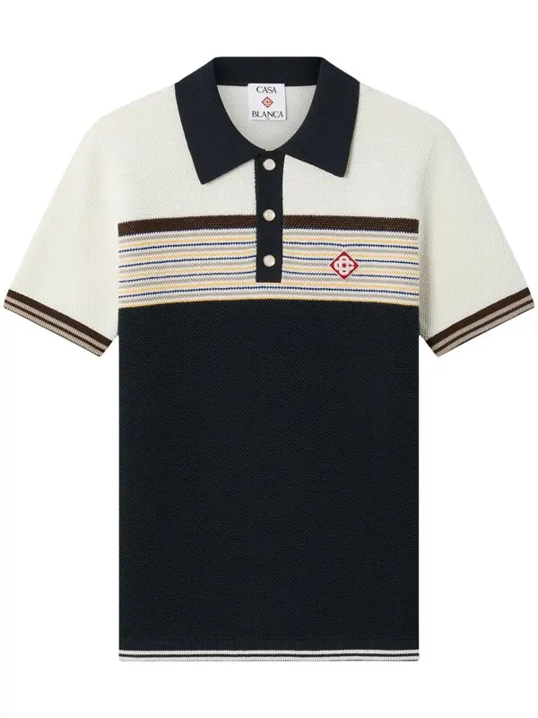 Casablanca Café Culture Polo Shirt - Black