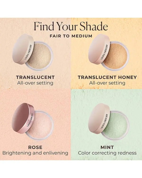 Laura Mercier Translucent Loose Talc-free Setting Powder Ultra-blur