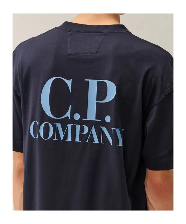 C.P. COMPANY Logo Printed Crewneck T-shirt