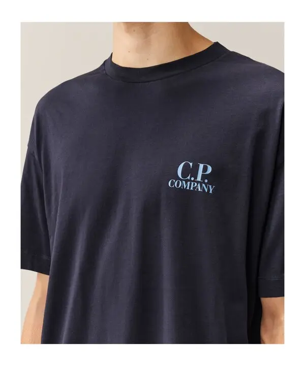C.P. COMPANY Logo Printed Crewneck T-shirt