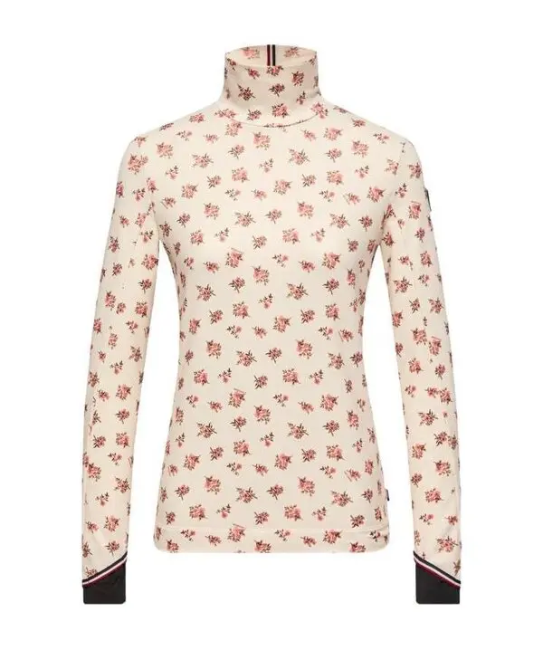 Moncler Floral Print Turtleneck