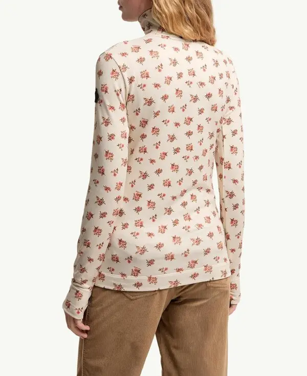 Moncler Floral Print Turtleneck
