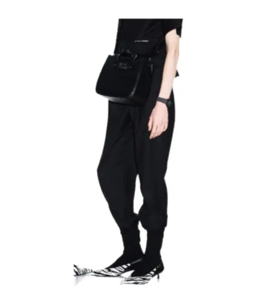 Armani Exchange Regular Fit Trousers In Viscose And Wool
