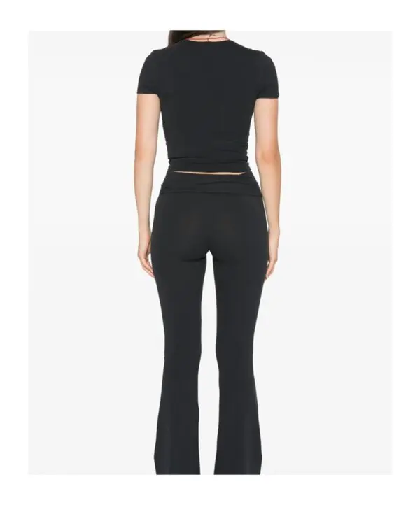 SPORTY  RICH Vanessa Logo-print Cropped T-shirt