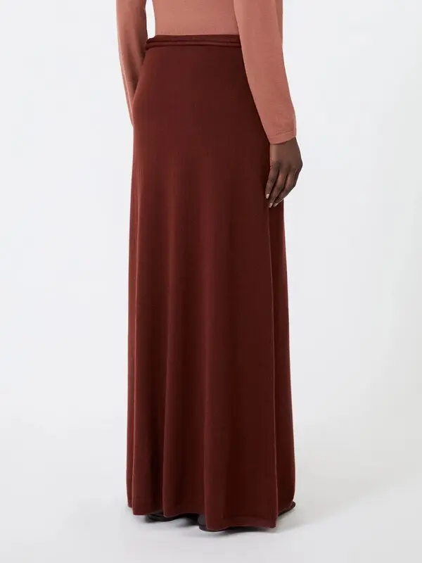 Max Mara Long Cashmere Yarn Skirt