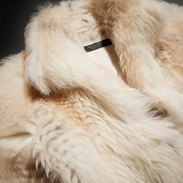Gucci Long Hair Shearling Coat