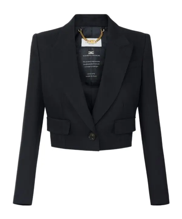 Elisabetta Franchi Long-sleeve Blazer - Black