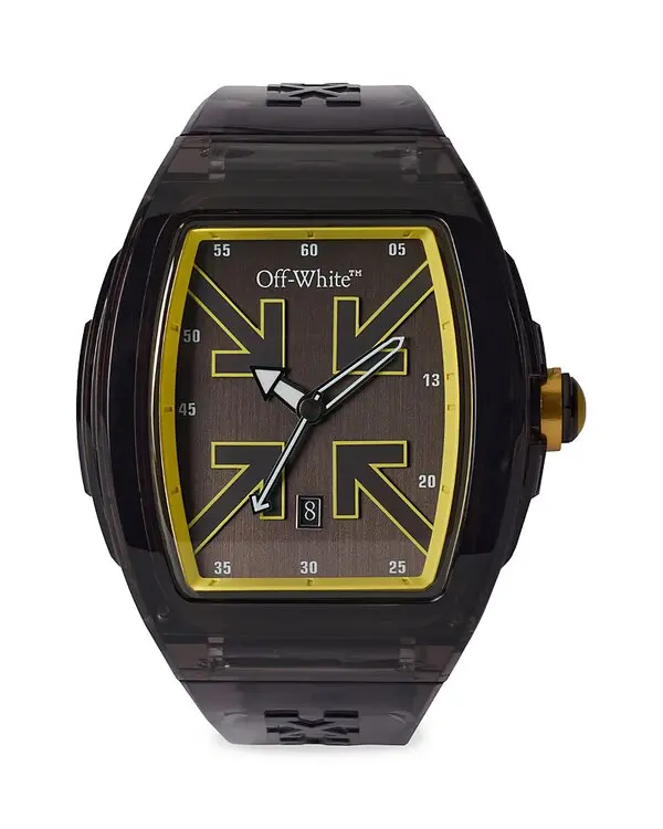 Off-White Beat Watch, 45mm X 52mm - Dark Grey