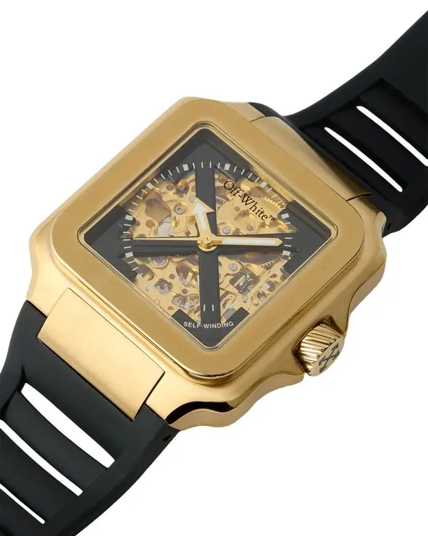 Off-White Proto Auto Watch, 38mm X 47mm - Gold