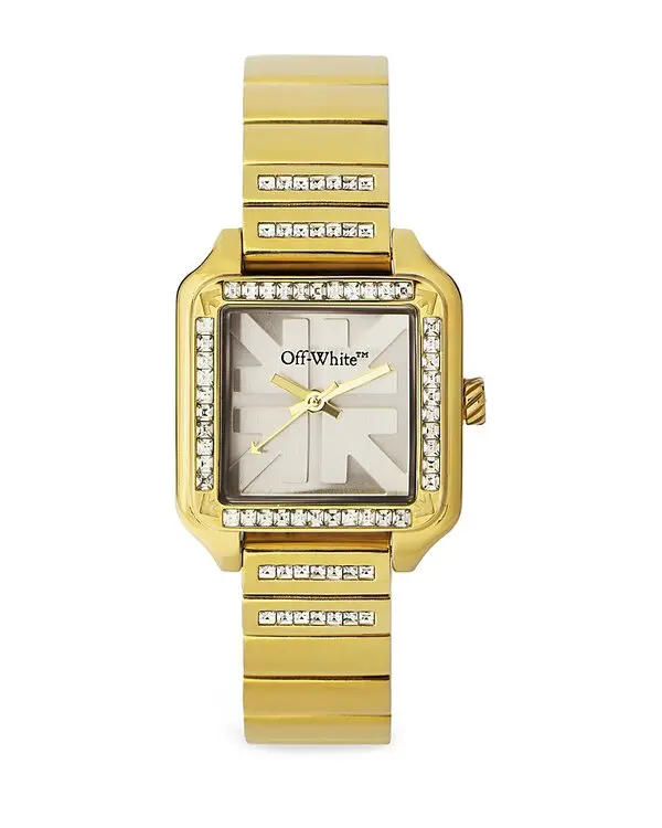 Off-White After Hours Watch, 27mm X 33mm - Gold