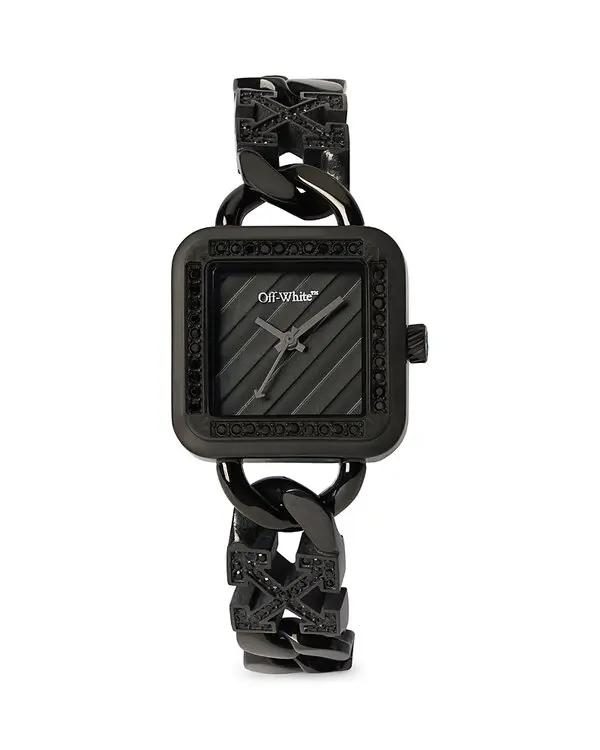 Off-White Street Bling Watch, 27mm X 27mm - Black