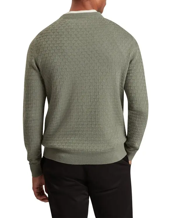 Ted Baker London Sainsy T Stitch Cotton Wool Sweater - Green