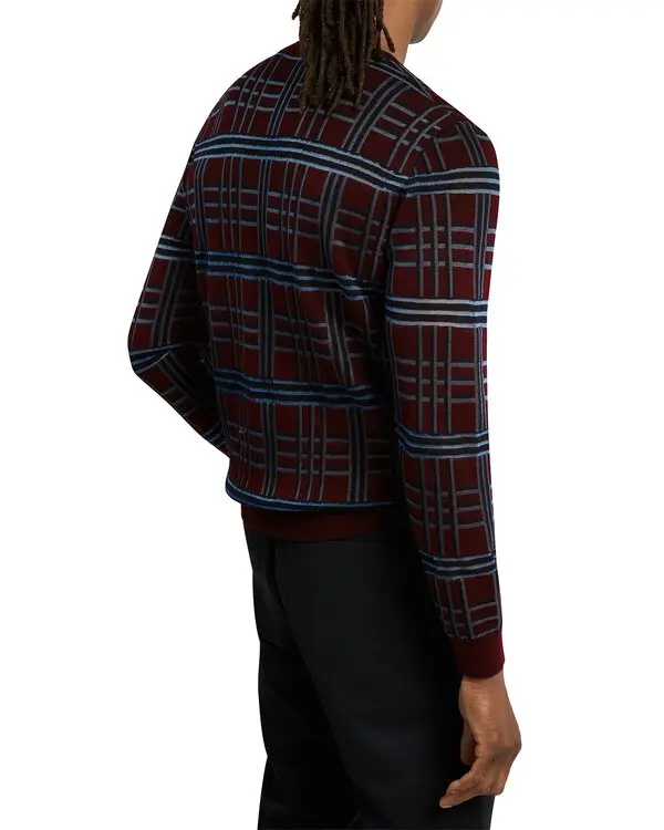 Ted Baker London Eatton Check Stitch Sweater