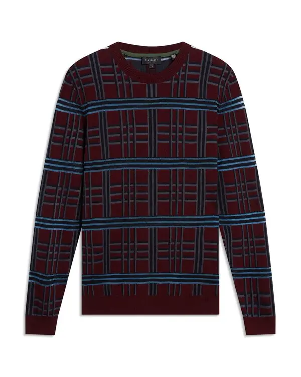 Ted Baker London Eatton Check Stitch Sweater