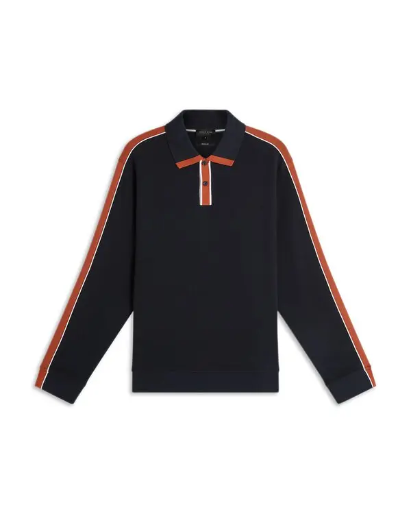 Ted Baker London Jarrad Long Sleeve Two Tone Polo