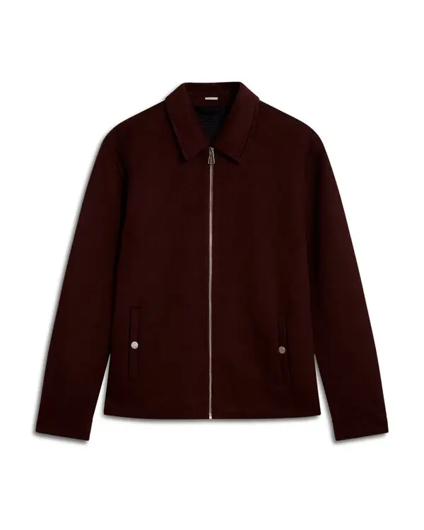 Ted Baker London Antwrp Splitable Wool Blend Harrington Jacket