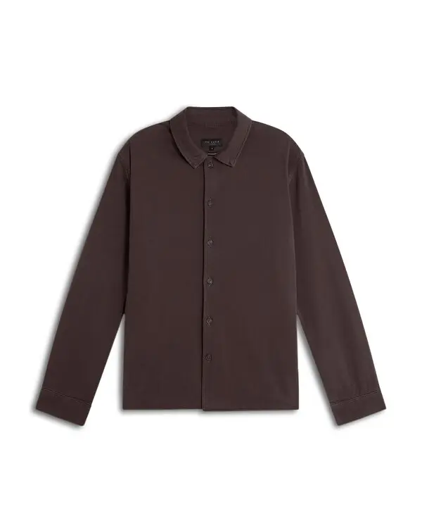 Ted Baker London Mitakos Sateen Cotton Smart Overshirt