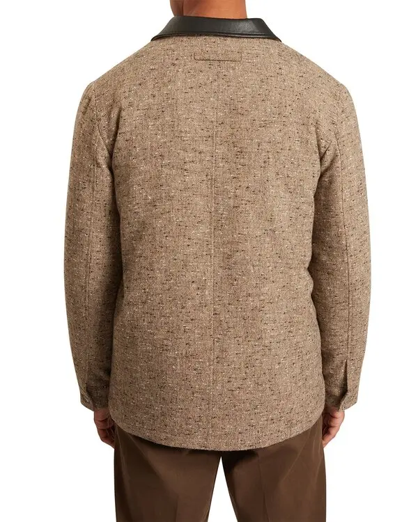 Ted Baker London Wallton Wool Blend Nep Tweed Chore Jacket