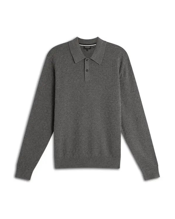 Ted Baker London Gaten Long Sleeve T Stitch Sweater Polo