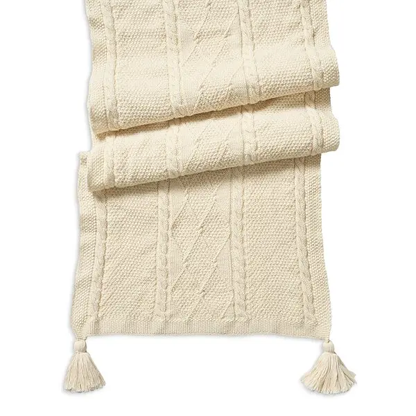 JULISKA Berry & Thread Cable Knit 18 X 108 Table Runner