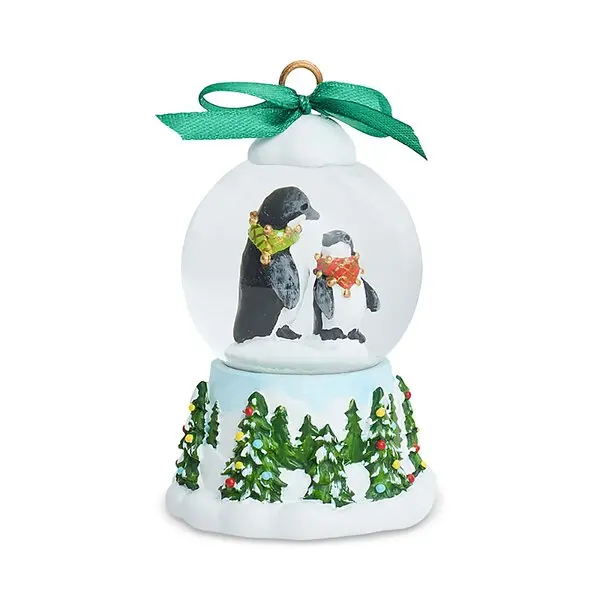 JULISKA Berry & Thread North Pole Penguin Snow Globe Place Card Holder