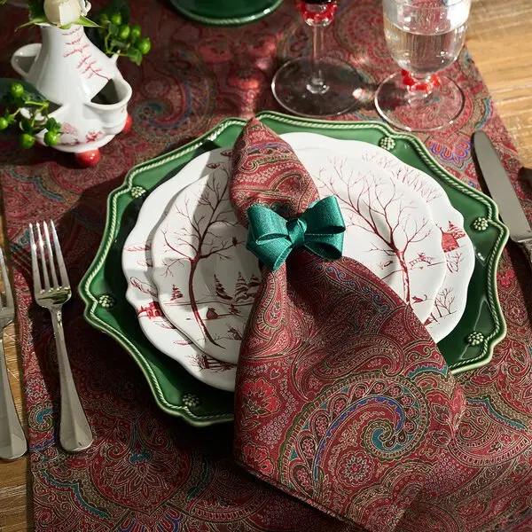 JULISKA Paisley Table Runner, 90 X 18