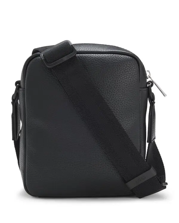 BOSS Ray Pebble Logo Zip Reporter Bag