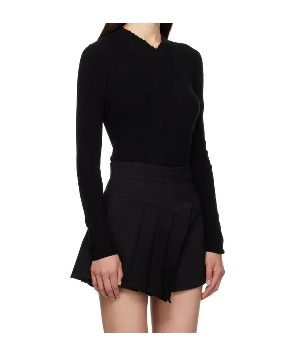 SHUSHU/TONG V-neck Knitted Sweater