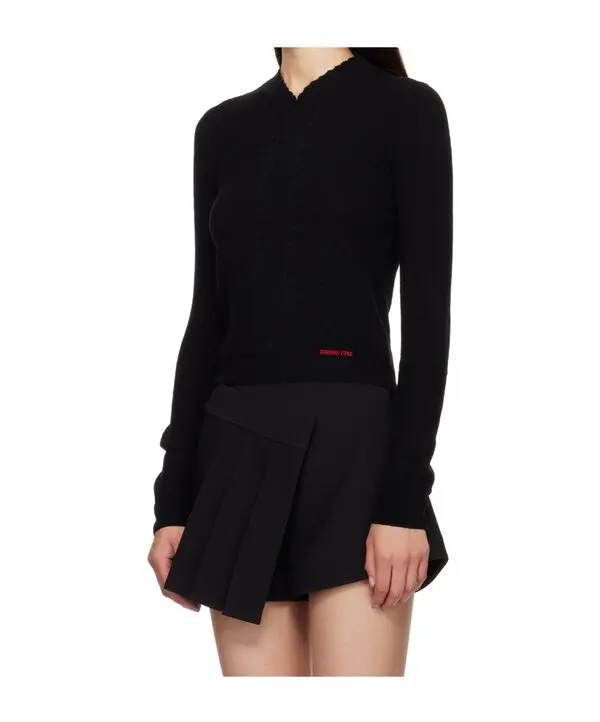 SHUSHU/TONG V-neck Knitted Sweater