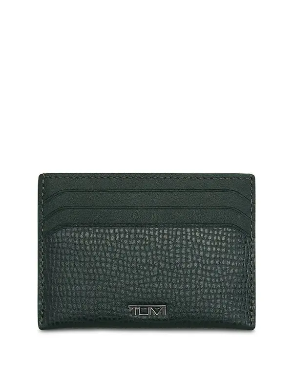 Tumi Textured Leather 6 Credit Card Slim Card Case