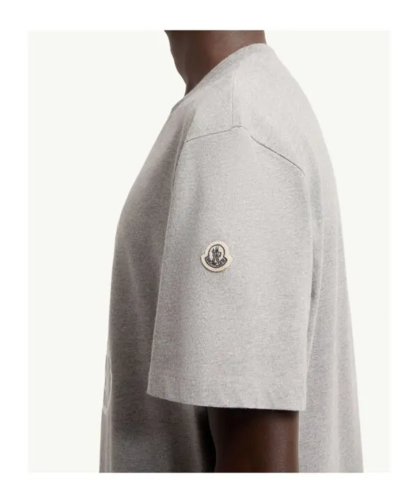 Moncler X Fragment Dog Printed Crewneck T-shirt - Grey