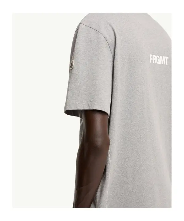 Moncler X Fragment Dog Printed Crewneck T-shirt - Grey
