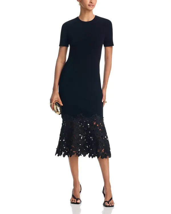 MILLY Halle Knit Midi Dress