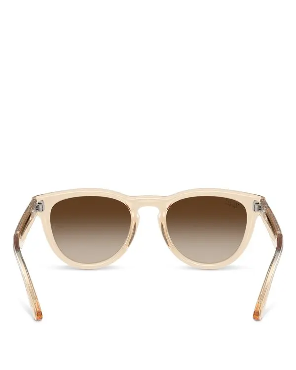 Ray-ban Round Sunglasses, 51mm - Brown