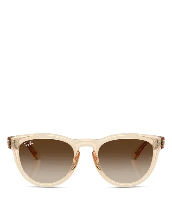Ray-ban Round Sunglasses, 51mm - Brown
