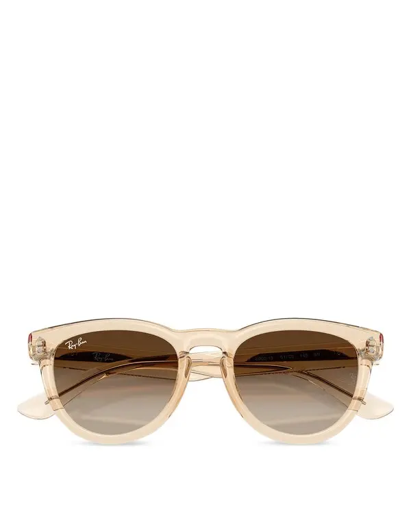 Ray-ban Round Sunglasses, 51mm - Brown