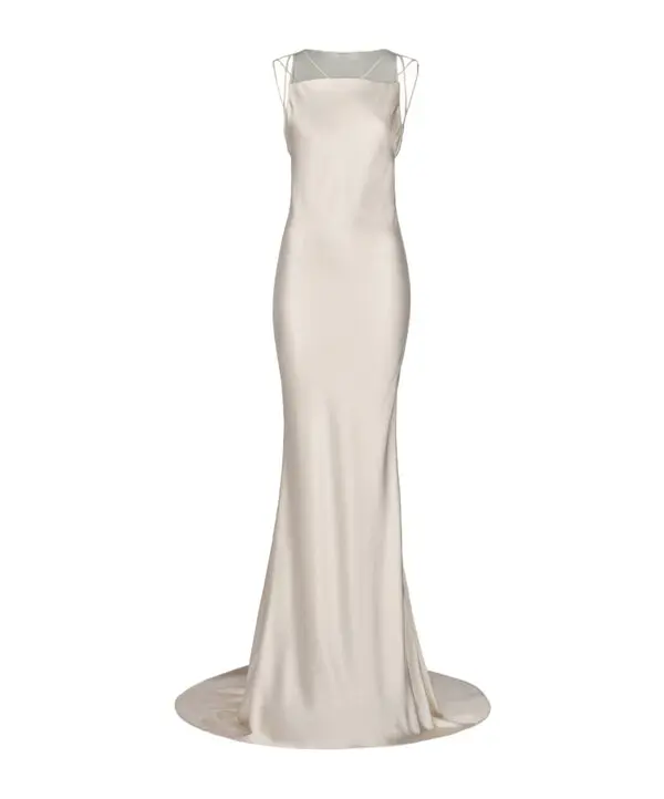 MAISON MARGIELA Hammered Satin Gown