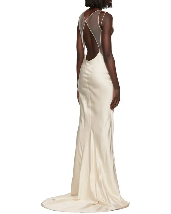 MAISON MARGIELA Hammered Satin Gown