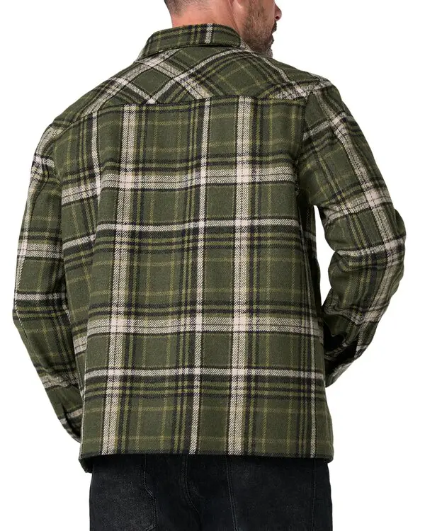 LIVERPOOL Multi Plaid Zip Pocket Overshirt