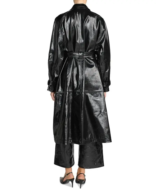 FRAME The Patent Leather Mac Coat