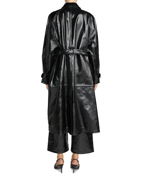 FRAME The Patent Leather Mac Coat