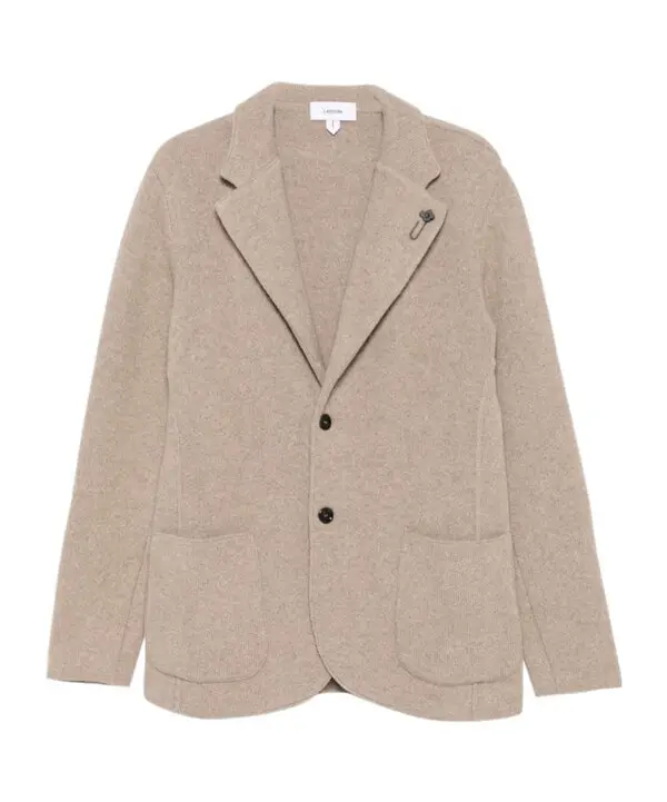 LARDINI Patch-pockets Buttoned Blazer