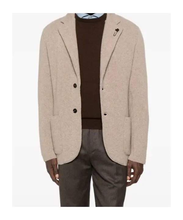 LARDINI Patch-pockets Buttoned Blazer