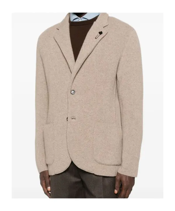 LARDINI Patch-pockets Buttoned Blazer