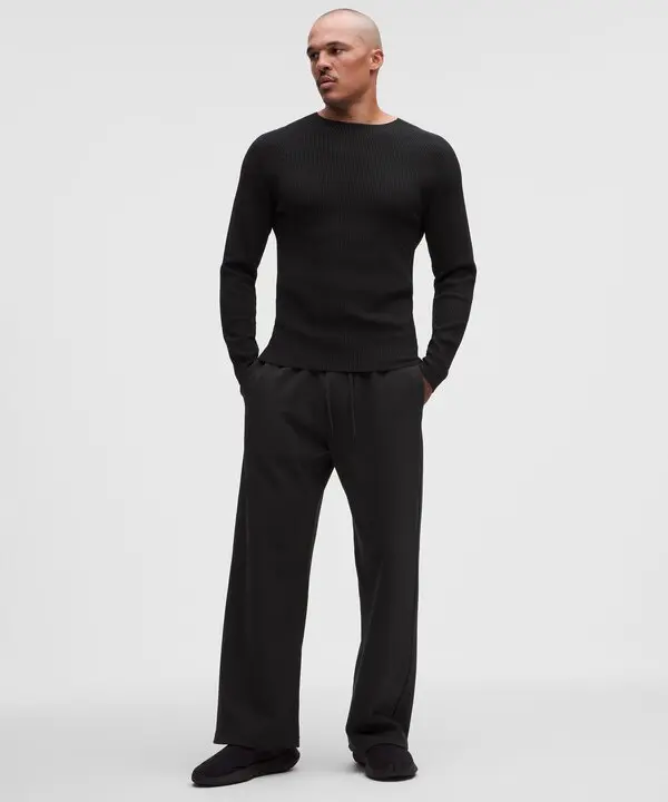 Lululemon Rib-knit Slim-fit Long-sleeve Shirt - Black