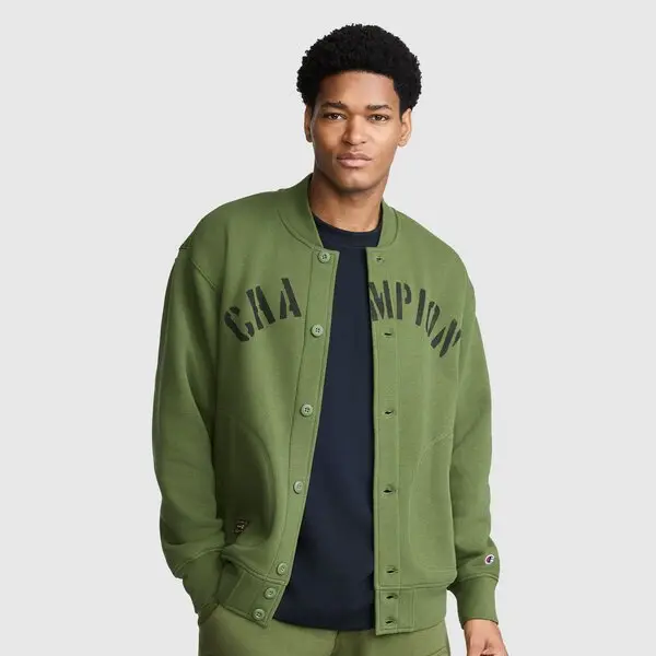 Champion Fleece Baseball Jacket