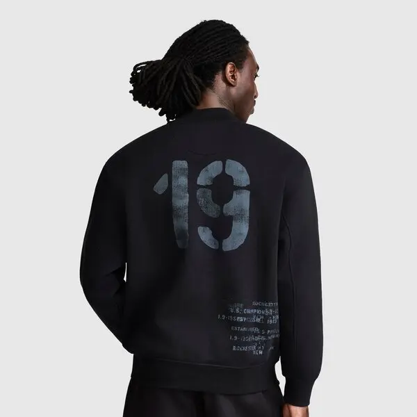 Champion Fleece Baseball Jacket - Black