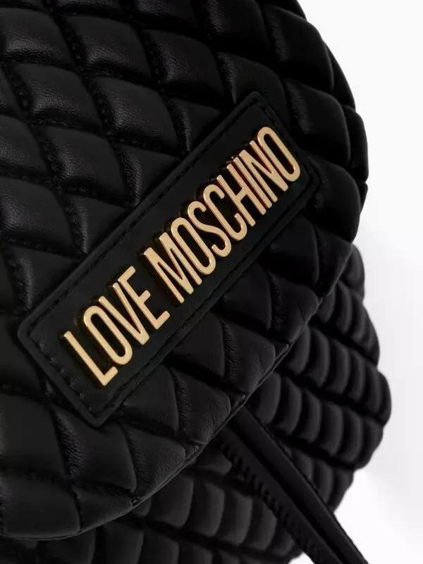 Moschino Quilted Logo-plaque Backpack